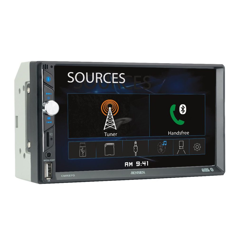 7" Mechless Media Receiver with Bluetooth - CMR270 - Jensen Mobile
